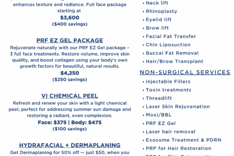 Fall Specials 2025 – Madnani Facial Plastics